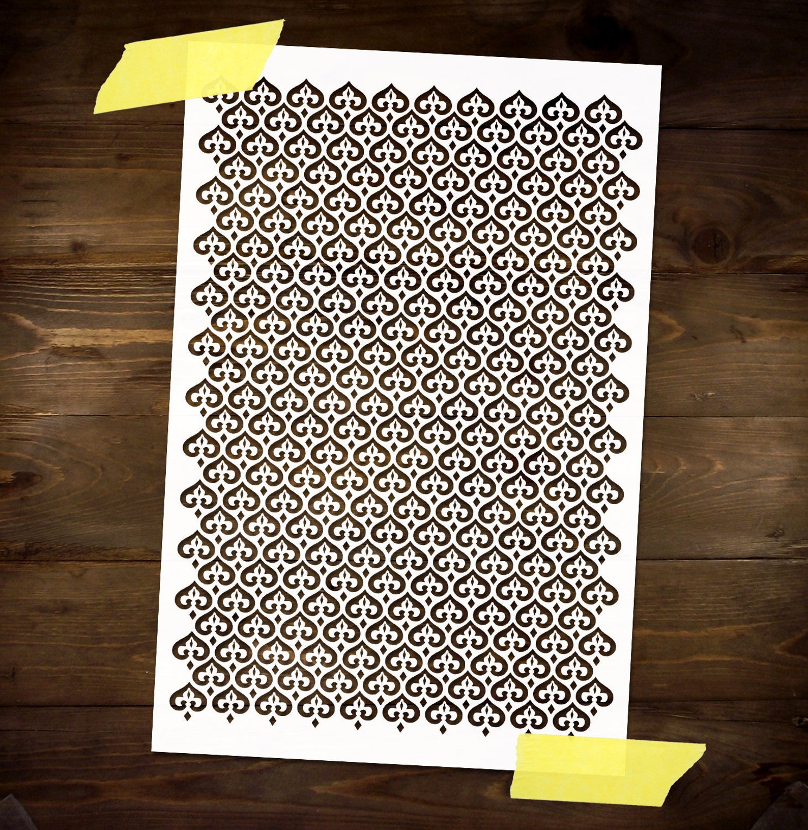 Spades Pattern Stencil Reusable DIY Craft Mylar Stencil A4 | Etsy