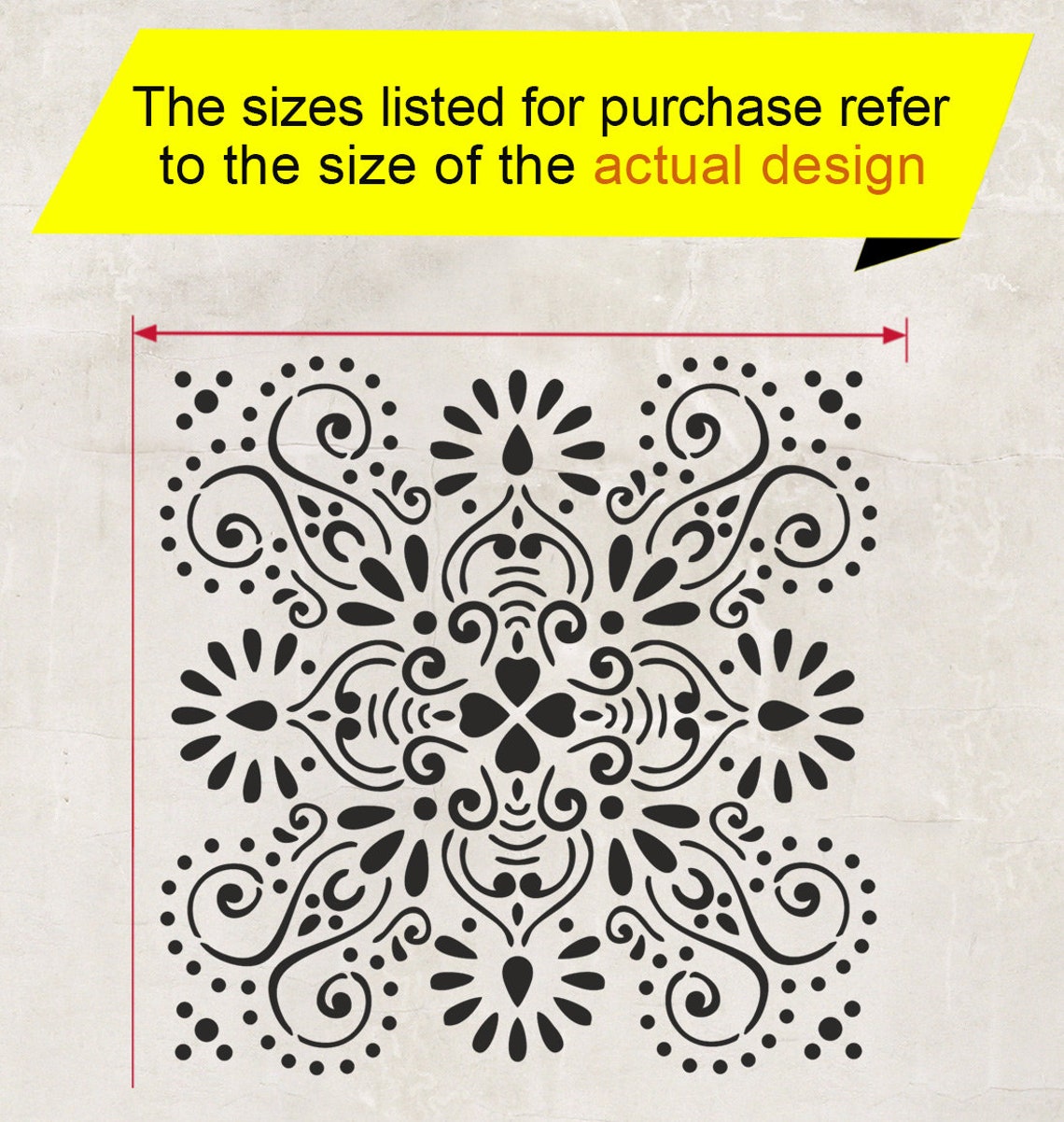 Square Pattern Stencil Reusable DIY Craft Mylar Stencil for - Etsy