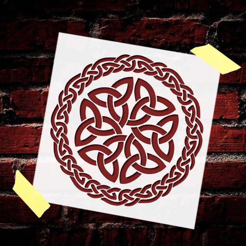Celtic Knot Pattern Stencil Reusable DIY Mylar Stencil Celtic - Etsy