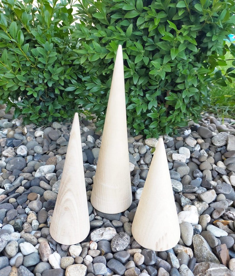 Big Wooden Cones 5 6 8 Wooden Ring Cones - Etsy