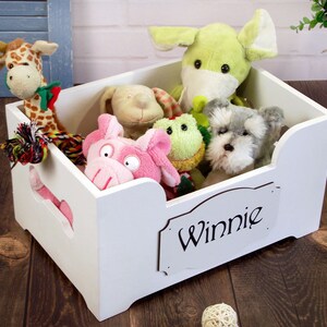 Dog Toy Box Personalized for Small and Medium Dog Toy Storage | Etsy