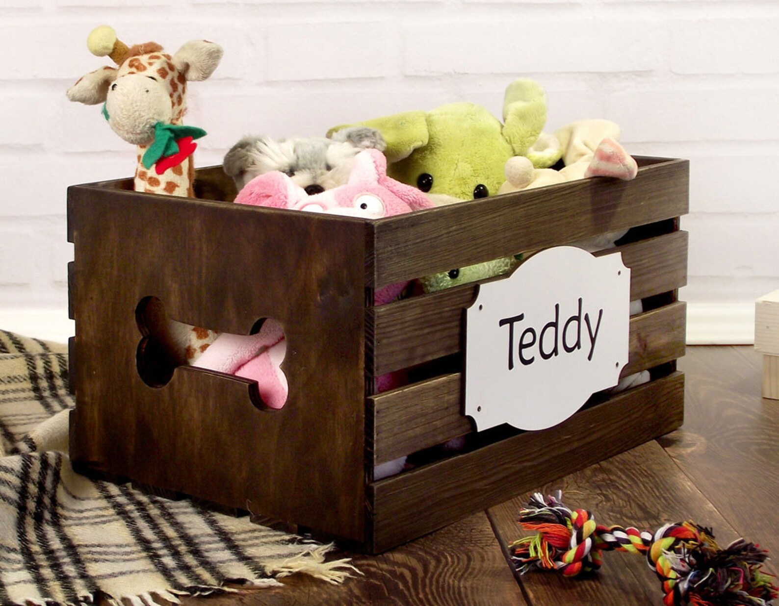 Dog Toy Box Personalized for Small and Medium Dog Toy Storage | Etsy