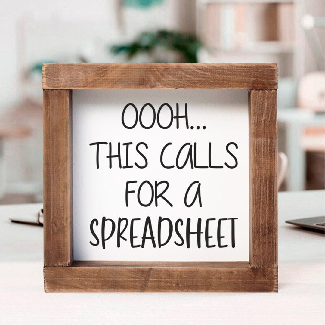 Happy Mother's Day to My Work Mum Ohh This Calls for A SPREADSHEET Wood ...