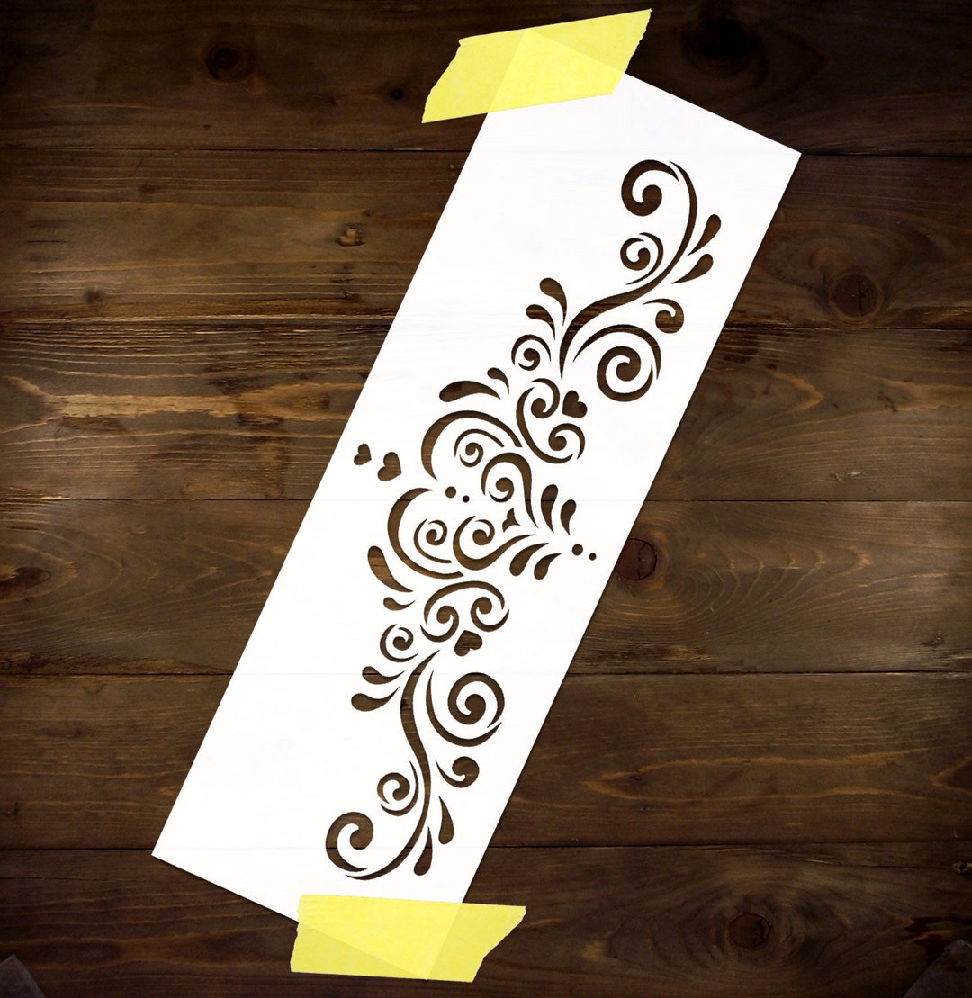 Curve Stencil Reusable DIY Craft Mylar Stencil Home Decor Furniture ...