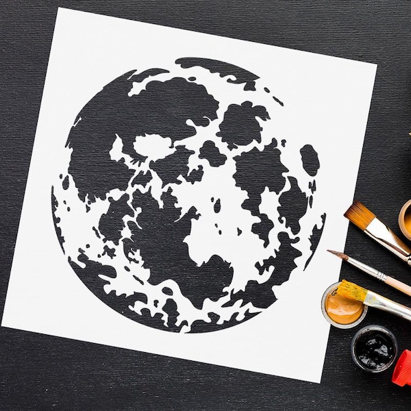 Full Moon Stencil - Etsy
