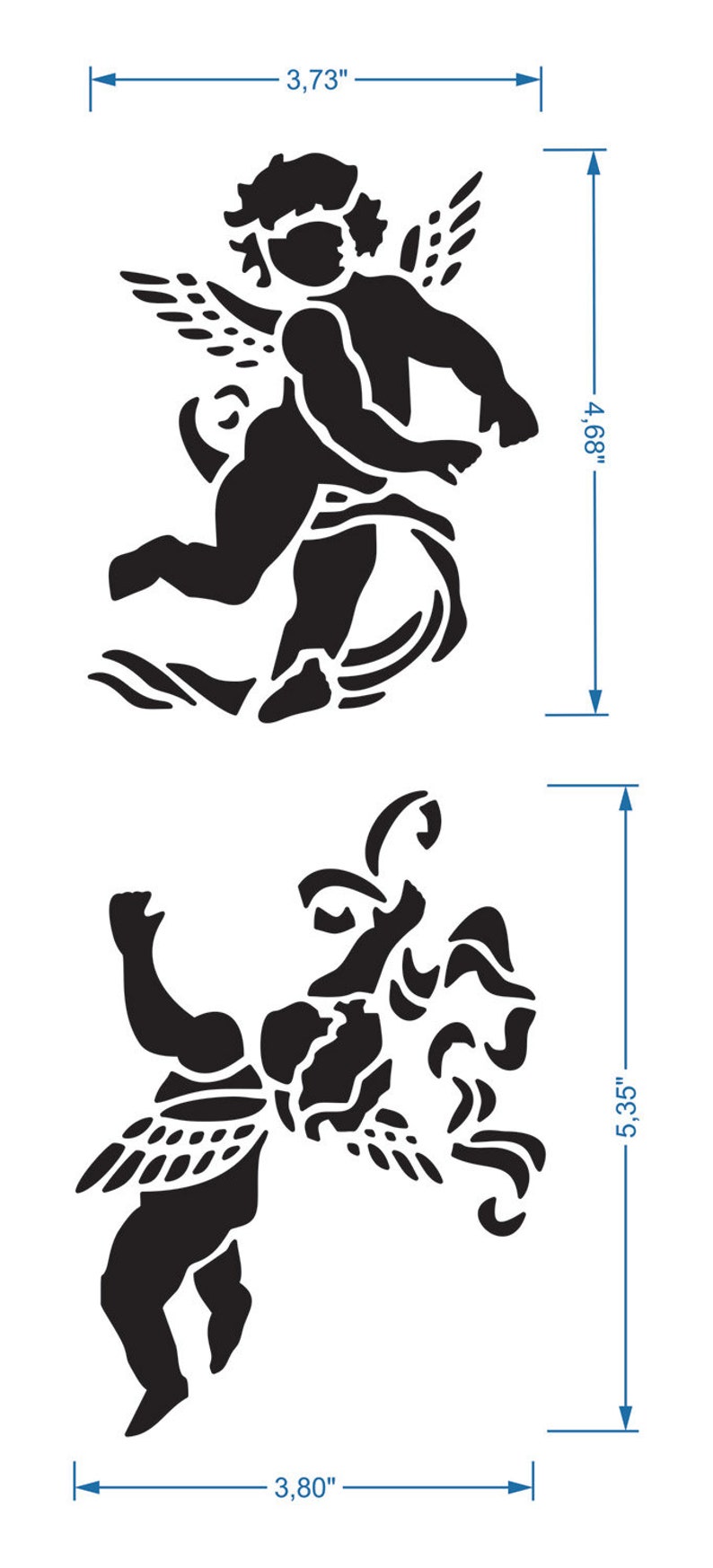 Cupid Stencil Reusable DIY Craft Mylar Stencil Wedding Decor | Etsy