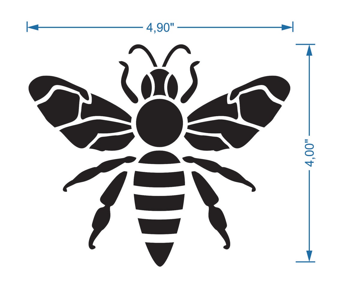 Honey Bee Stencil Reusable DIY Craft Mylar Stencil Home Decor | Etsy