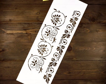 Floral Borders Stencil Reusable DIY Mylar Stencil for Paint Furniture Drawer Home Decor Stencil ...