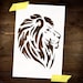 Lion Head Stencil Reusable DIY Craft Mylar Stencil for Paint - Etsy