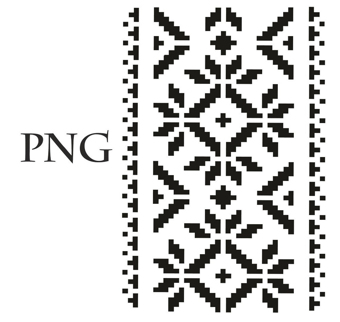 Ukrainian Vyshivanka Stencil Digital Template SVG DXF Eps Png File for ...