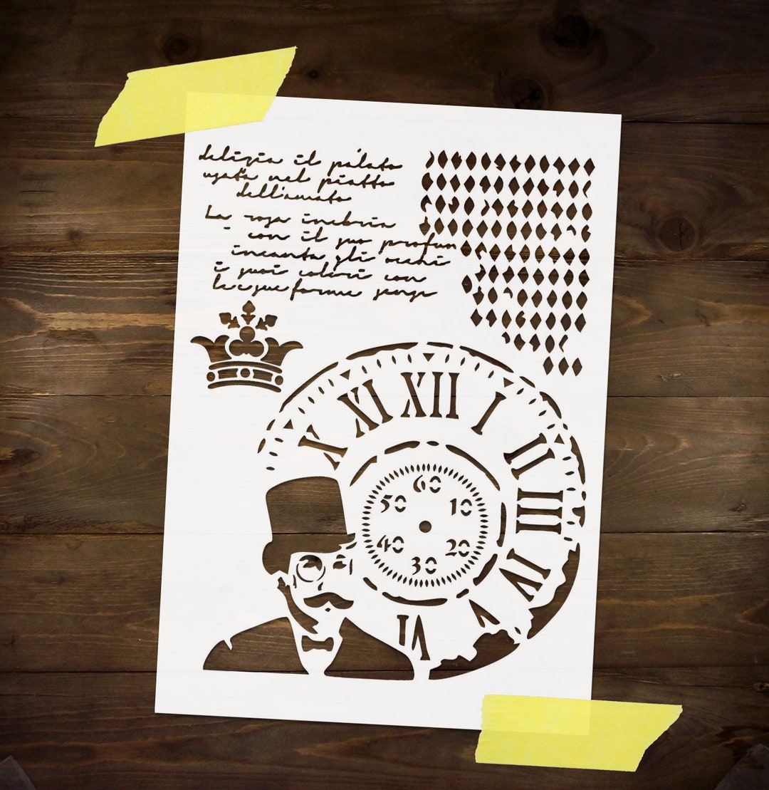 Hercule Poirot Stencil Reusable DIY Craft Mylar Stencil for ...