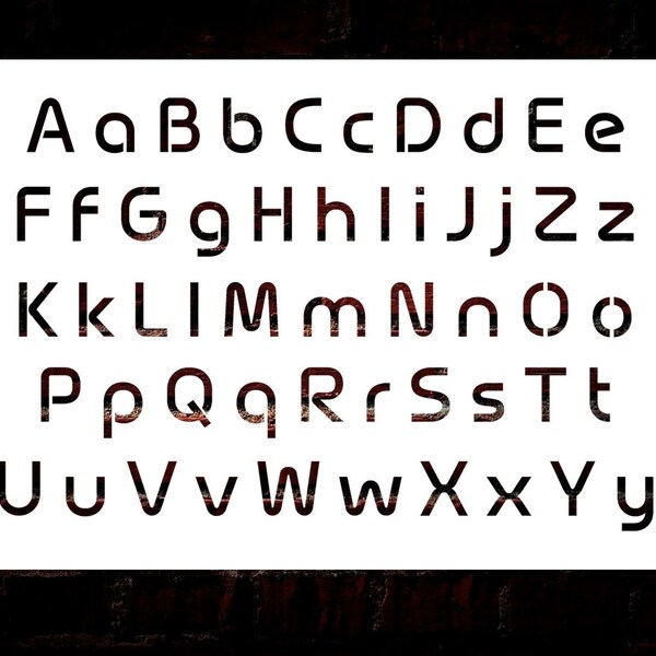 Alphabet Stencil - Etsy