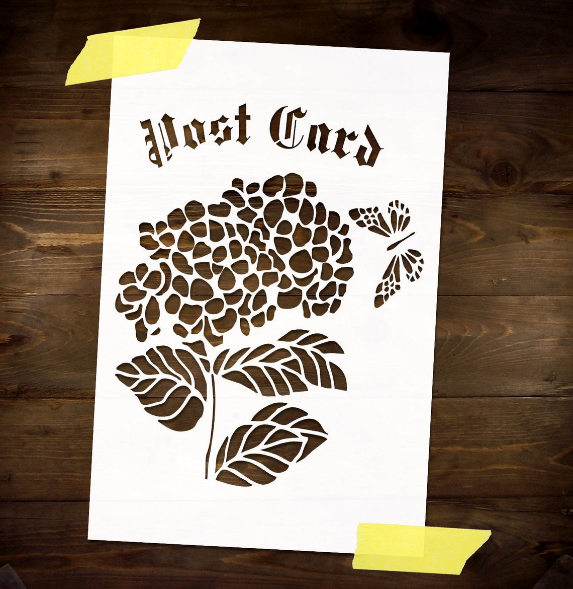 Hydrangea Stencil Reusable DIY Craft Mylar Big Size Stencil - Etsy