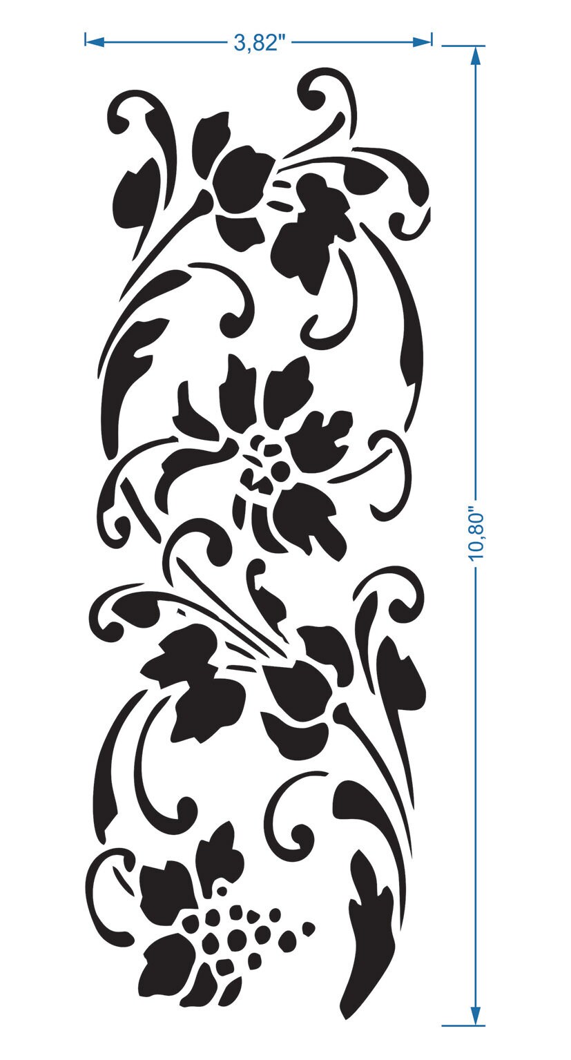 Grapevine Border Stencil Reusable DIY Craft Mylar Stencil | Etsy