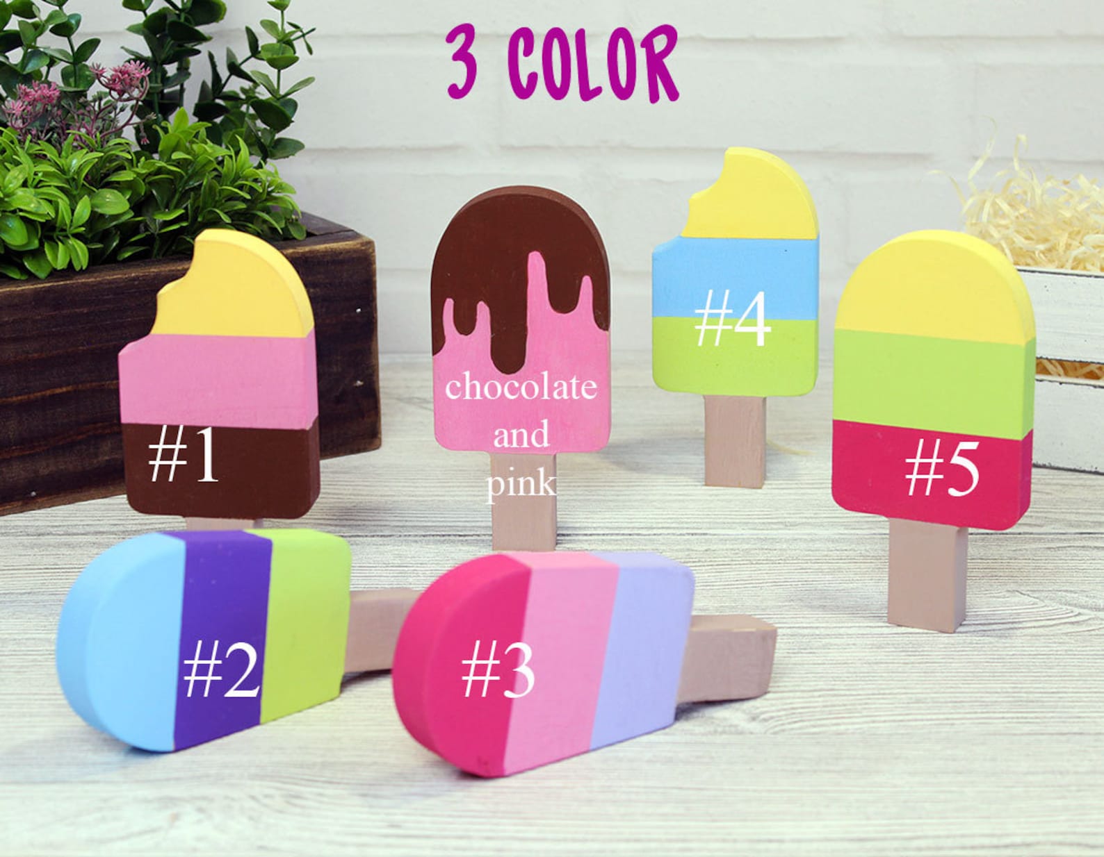 Popsicle Summer Fun Decor for Summer Tiered Tray - Etsy