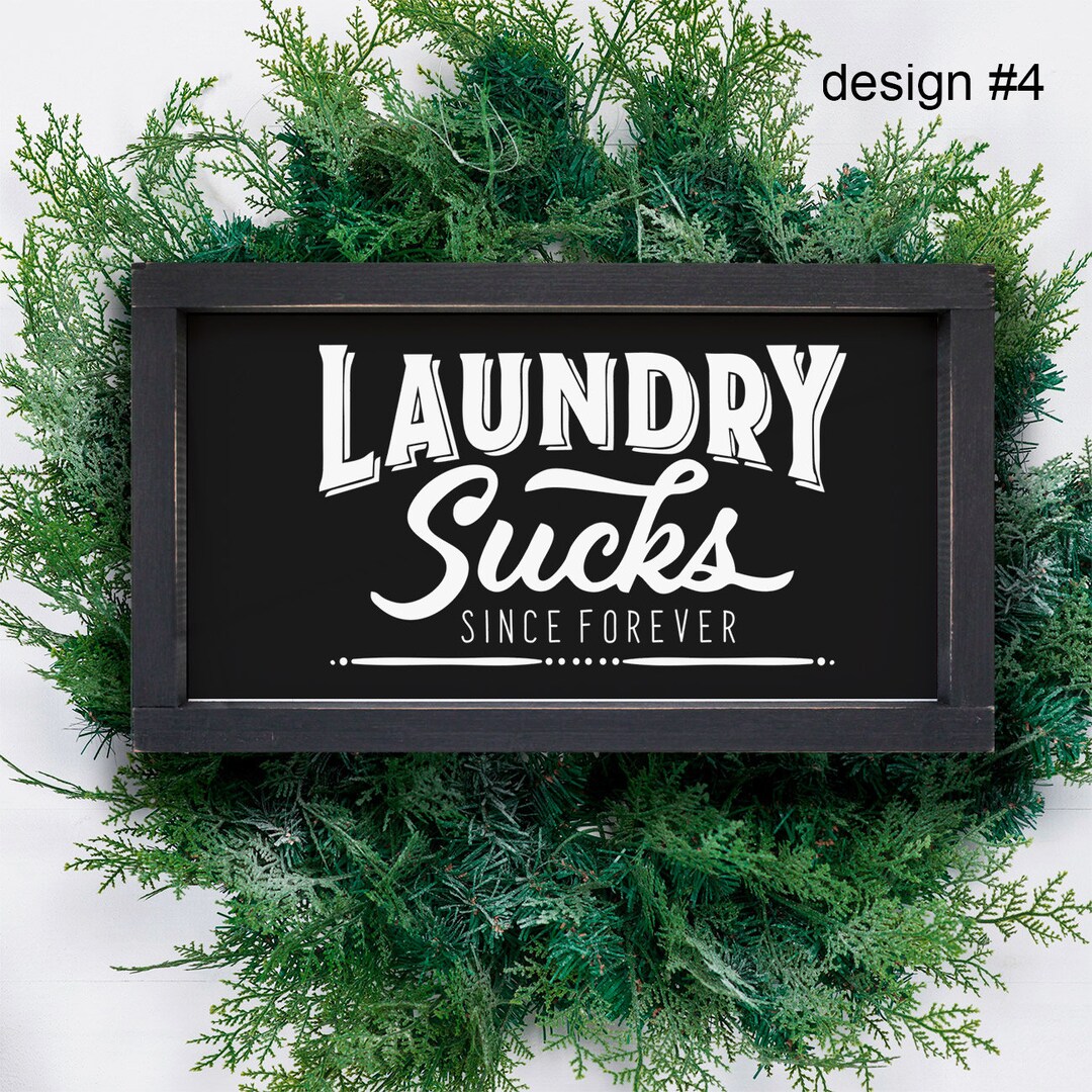 Custom Wood Sign Laundry Sucks Laundry Room Decor Housewarming Gift ...