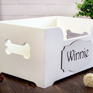 Dog Toy Box Personalized for Small and Medium Dog Toy Storage | Etsy