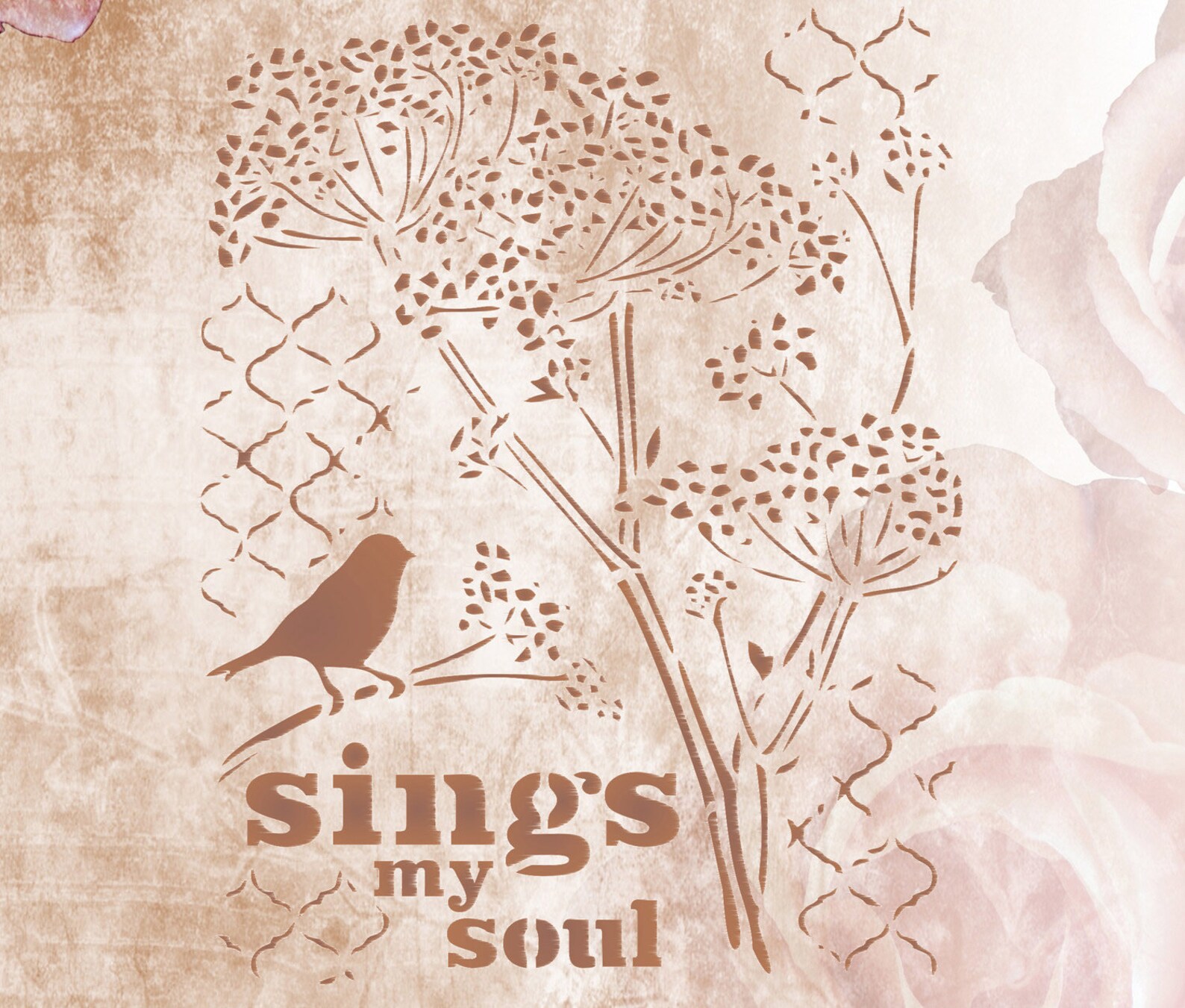 Sings My Soul Bird Stencil Reusable DIY Craft Mylar Stencil | Etsy