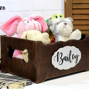 Dog Toy Box Personalized for Small and Medium Dog With Short Legs Toy ...