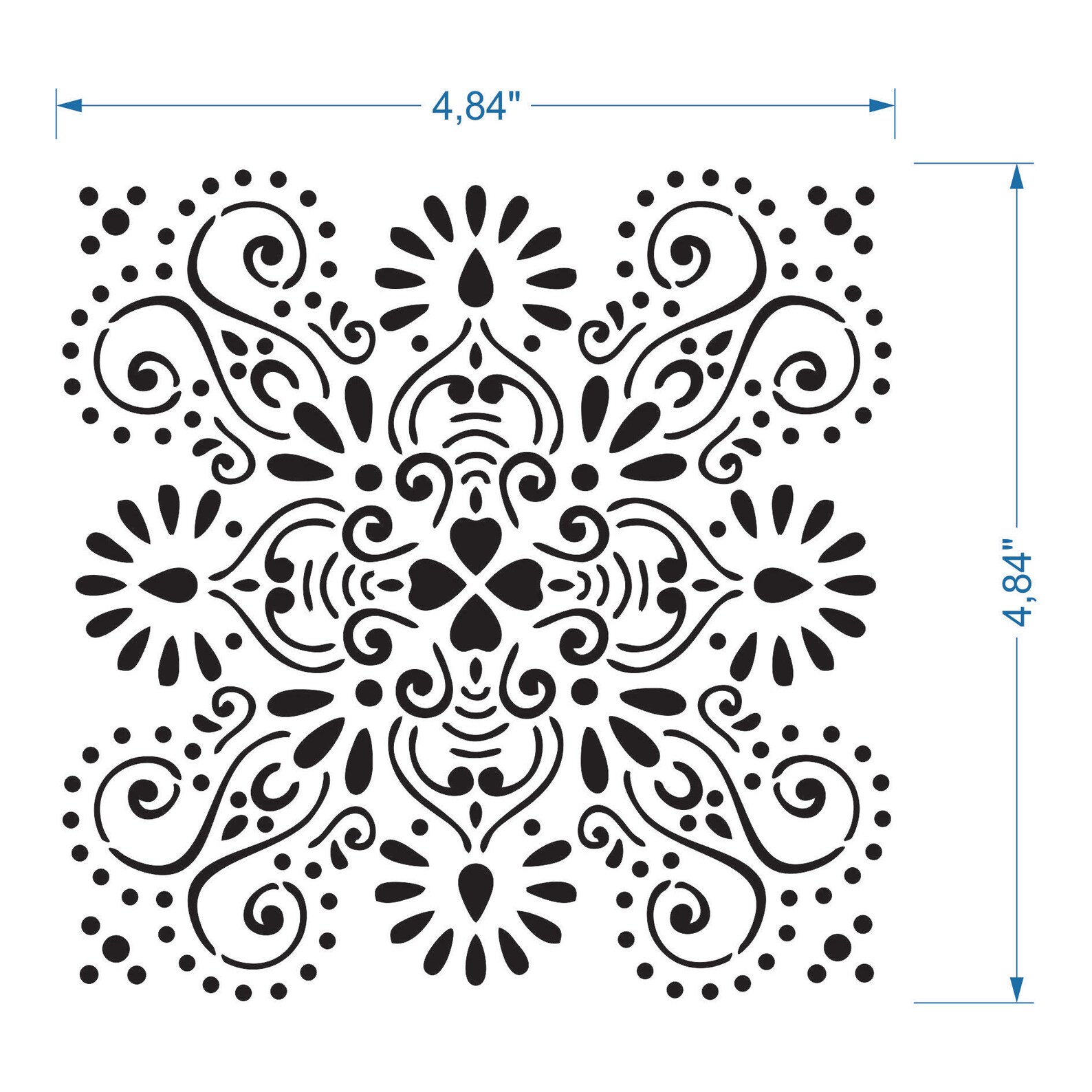 Square Pattern Stencil Reusable DIY Craft Mylar Stencil | Etsy