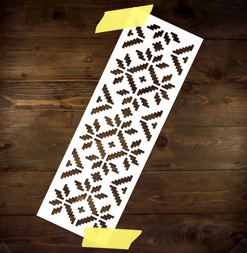 Vyshivanka Border Stencil Ukrainian Tribal Ethnic Folk - Etsy