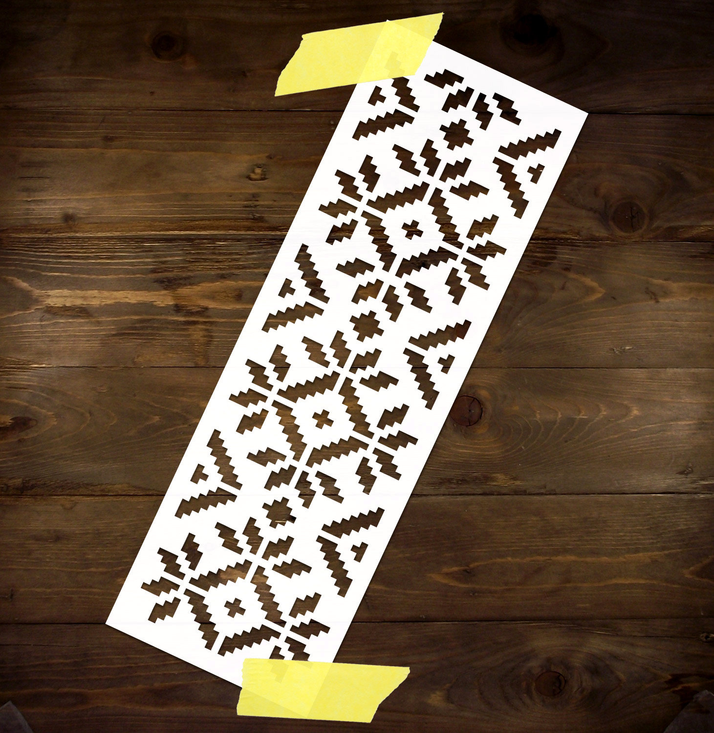 Vyshivanka Border Stencil Ukrainian Tribal Ethnic Folk Ornament Stencil ...
