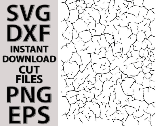 Crackle Pattern Stencil Digital Template SVG DXF EPS Png Files | Etsy