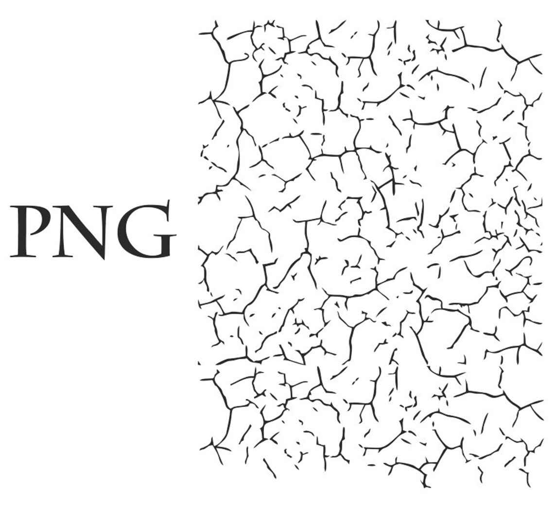 Crackle Pattern Stencil Digital Template SVG DXF EPS Png Files for ...