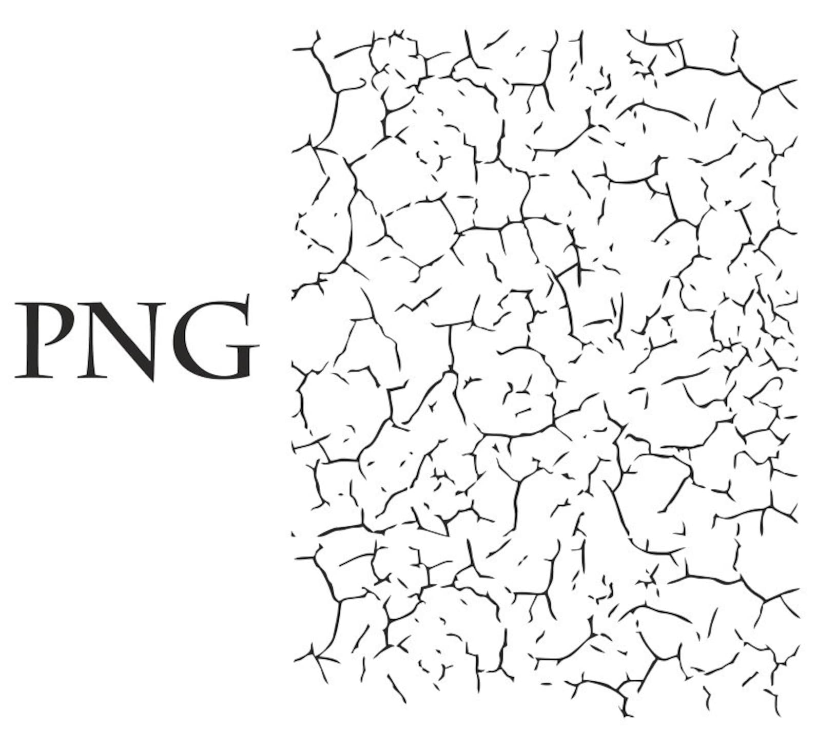 Crackle Pattern Stencil Digital Template SVG DXF EPS Png Files for ...