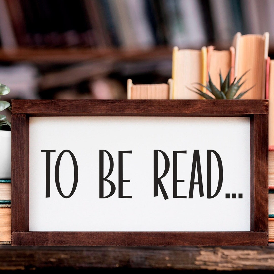 Book Nood Custom Wood Sign to Be Read Bookshelf Décor Personalized ...