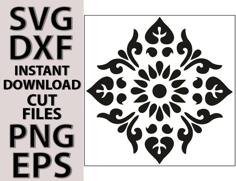 Floor Tile Stencil Digital Template SVG DXF Eps Png File for - Etsy Canada