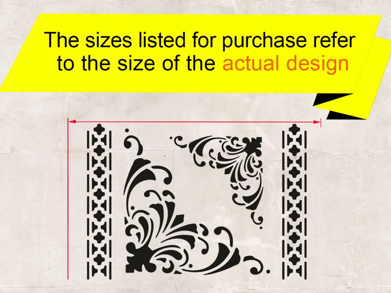 Baroque Corners & Border Stencil Reusable DIY Craft Mylar - Etsy