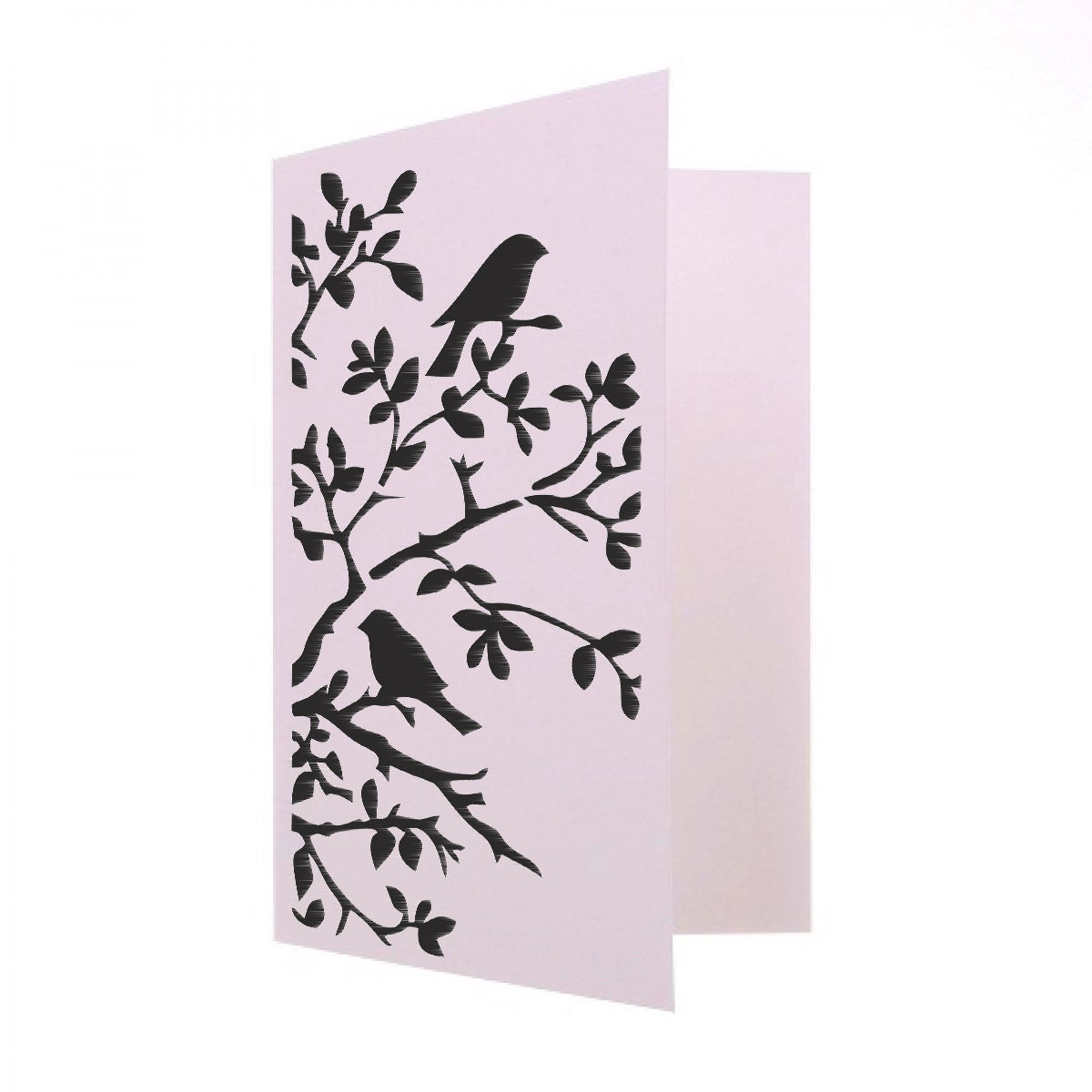 Birds in Tree Stencil Reusable DIY Craft Mylar Stencil for - Etsy