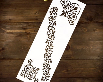 Floral Borders & Corners Stencil Reusable DIY Craft Mylar | Etsy