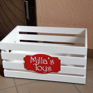 Dog Toy Box Personalized for Small and Medium Dog Toy Storage, Dog ...