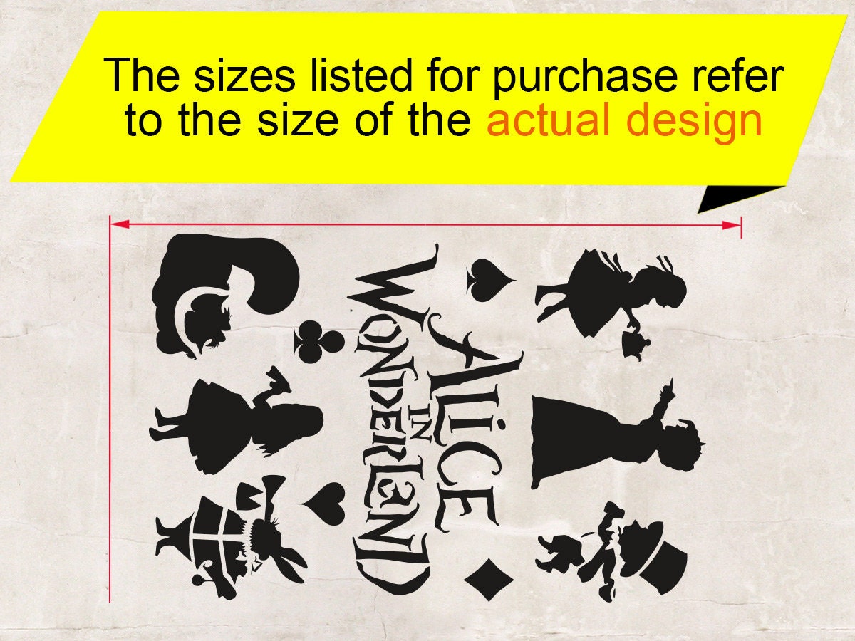 Alice Stencil Reusable DIY Craft Mylar Big Size Stencil Home - Etsy