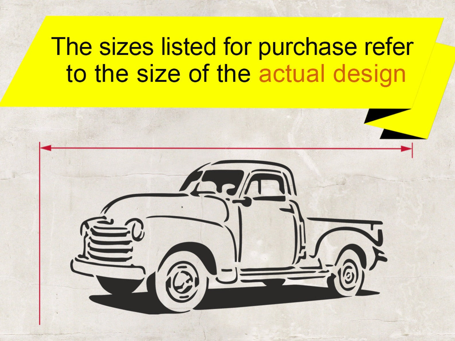 Old Car Retro Pickup Stencil Reusable DIY Craft Mylar Stencil - Etsy