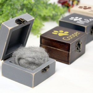 Personalised Pet Memorial Gift, Pet Fur Keepsake Box, Pet Loss Gifts ...