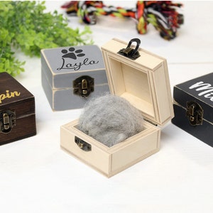 Personalised Pet Memorial Gift, Pet Fur Keepsake Box, Pet Loss Gifts ...