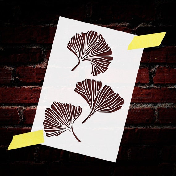 Geranium Leaves Stencil Reusable DIY Mylar Floral Stencil Home | Etsy