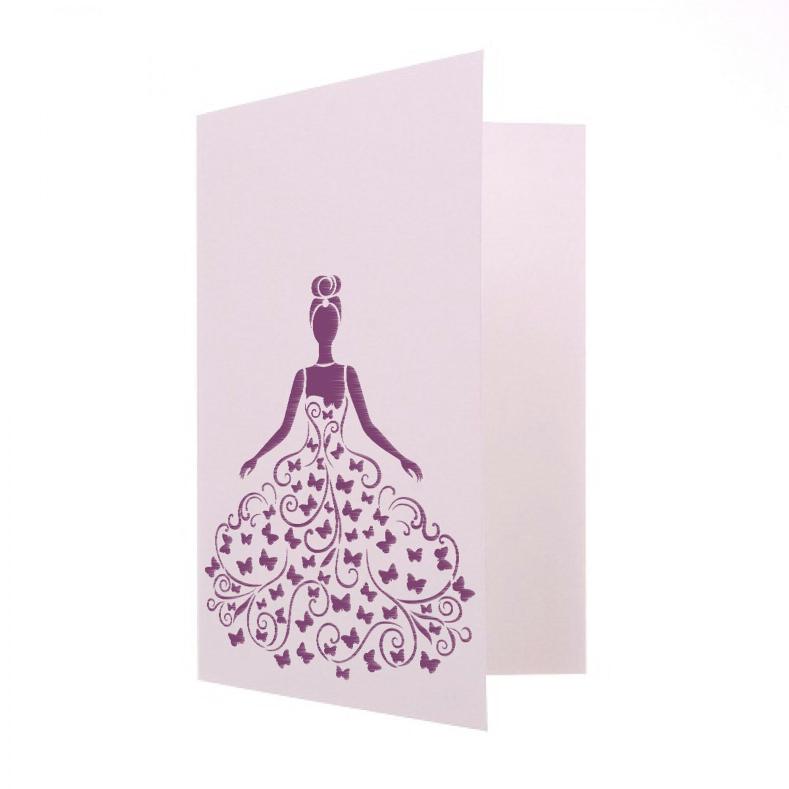 Bride in Wedding Dress Stencil Reusable DIY Craft Mylar - Etsy
