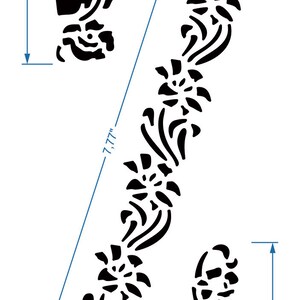 Floral Borders & Corners Stencil Reusable DIY Craft Mylar | Etsy