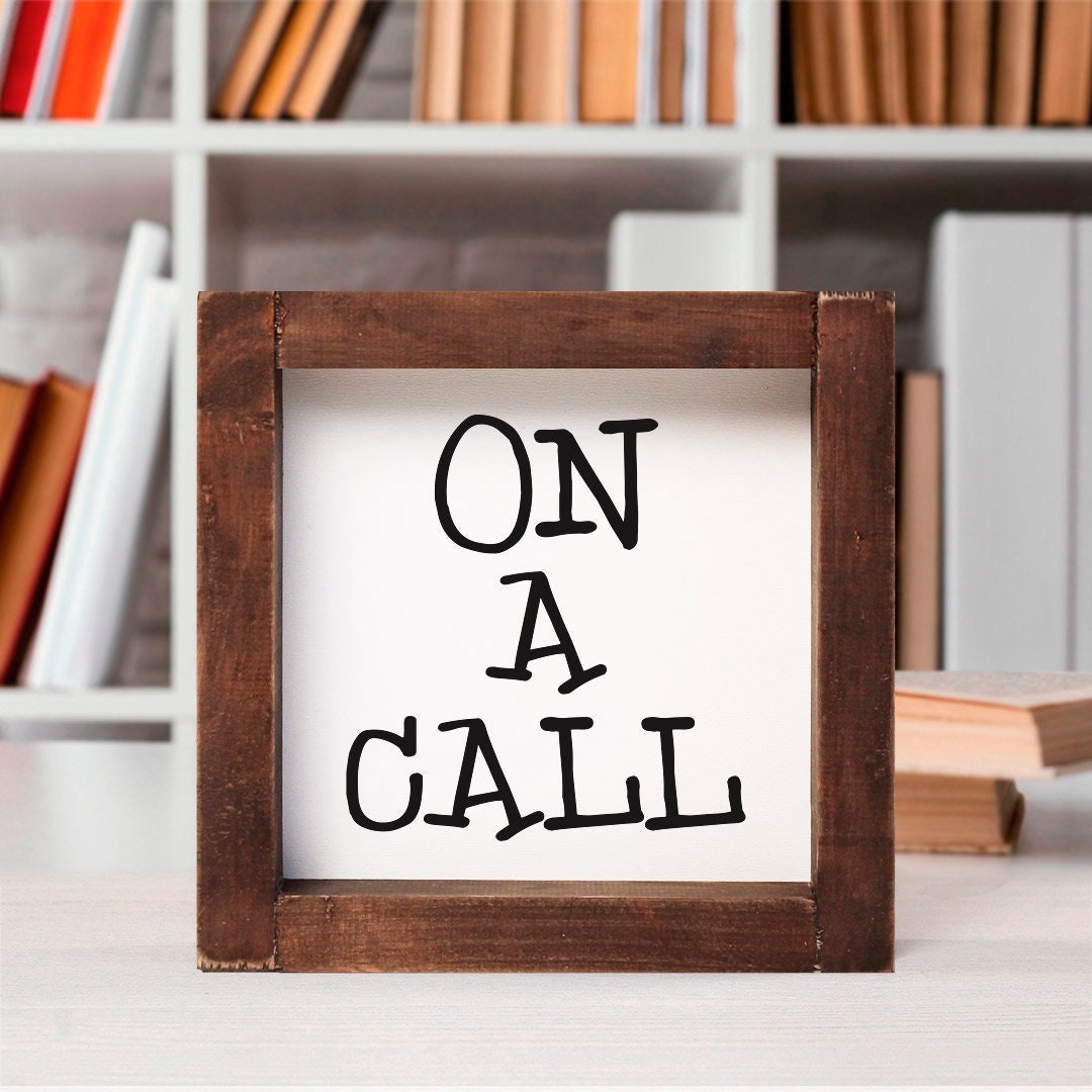 On A Call Desk Sign Reception Sign Cubicle Decor Coworker Gift Office ...