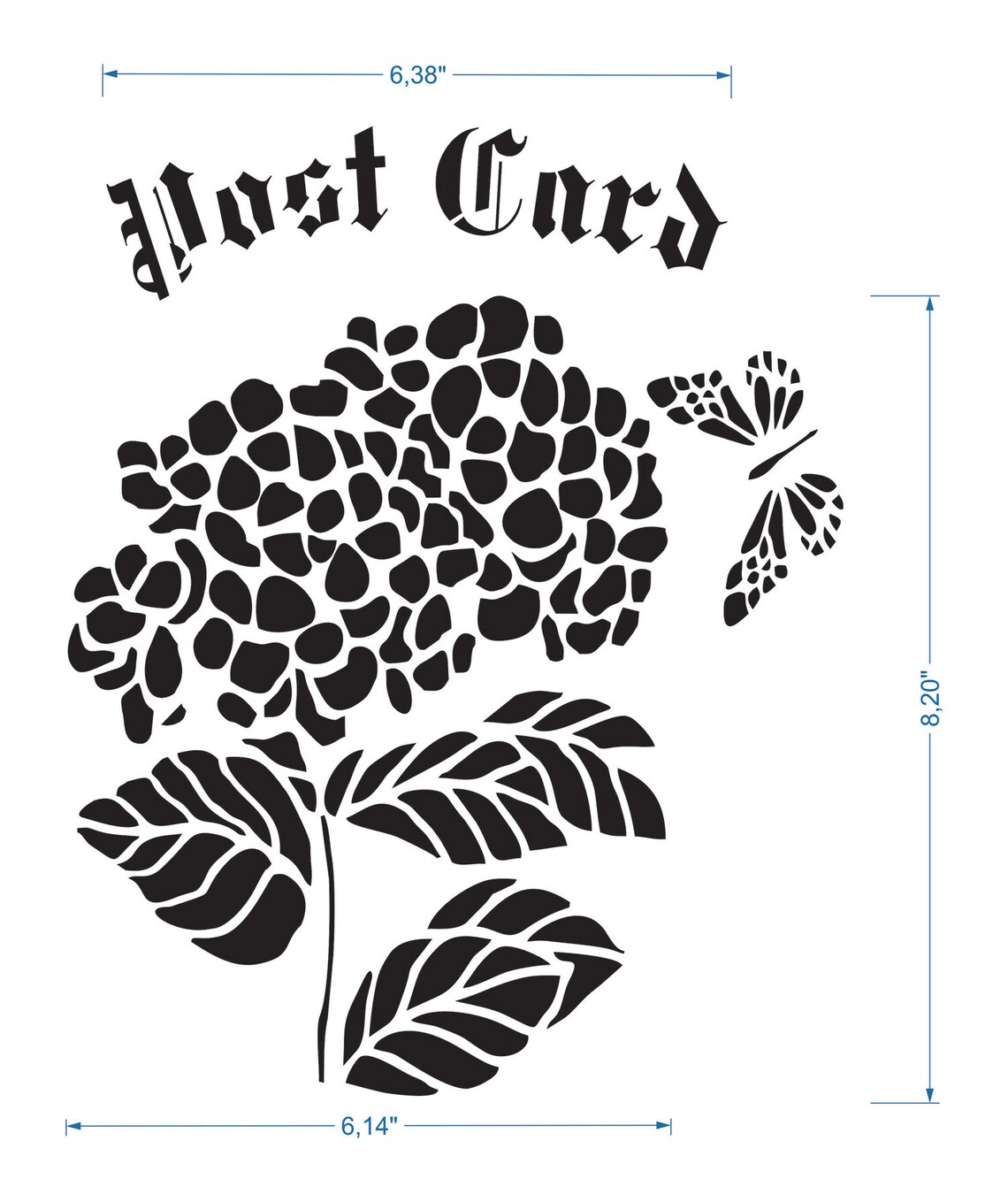 Hydrangea Stencil Reusable DIY Craft Mylar Big Size Stencil - Etsy