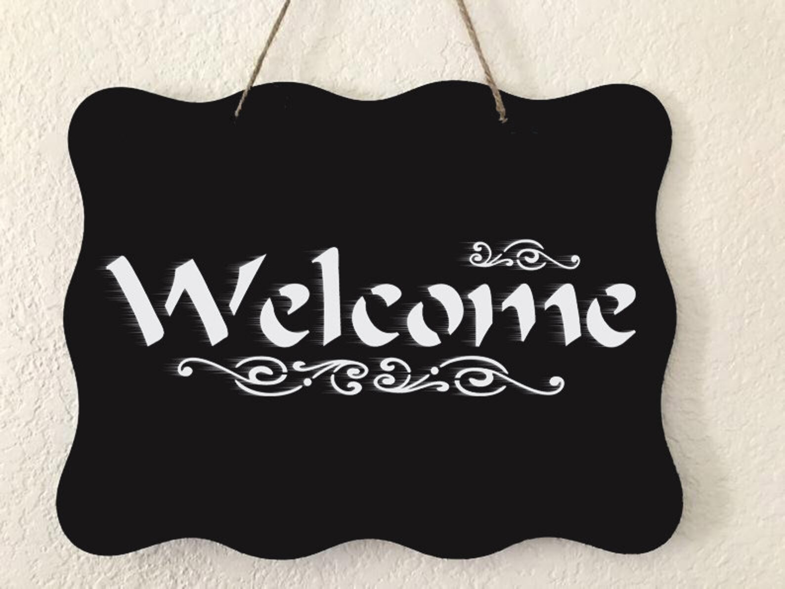 Welcome Sign Stencil Reusable DIY Craft Mylar Stencil Home | Etsy