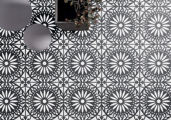 Floor Tile Stencil Digital Template SVG DXF Eps Png File for - Etsy