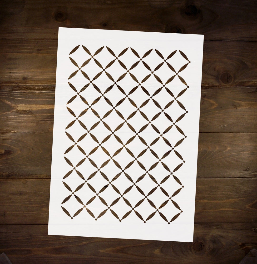 Mesh Pattern Stencil Reusable DIY Craft Mylar Stencil for Paint Pattern ...