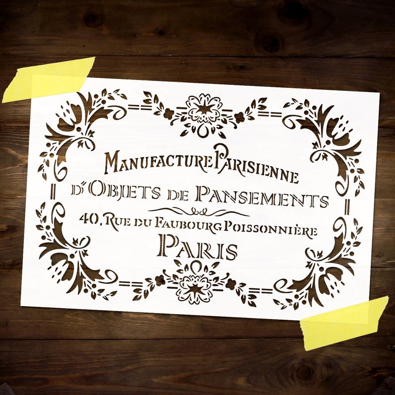 French Stencils - Etsy