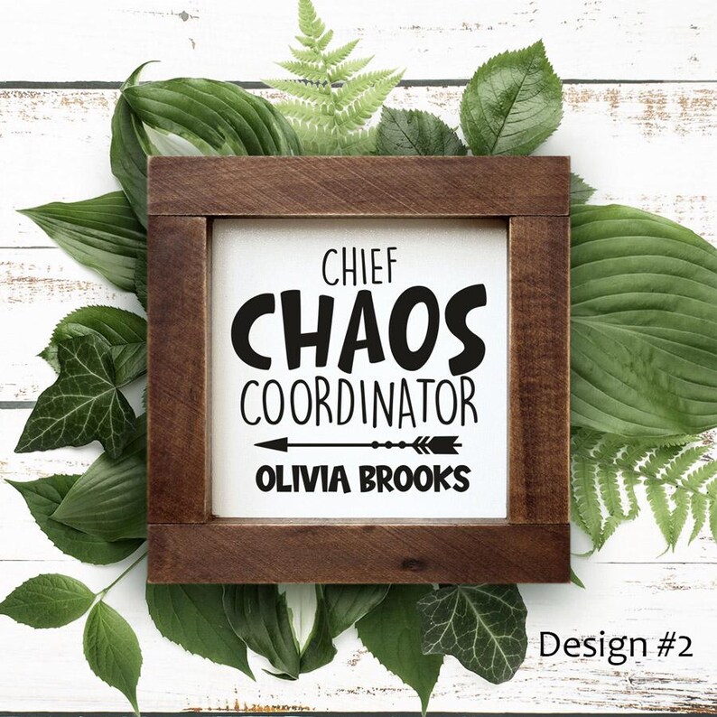 Custom Sign Chaos Coordinator Cubicle Decor Funny Office Sign ...