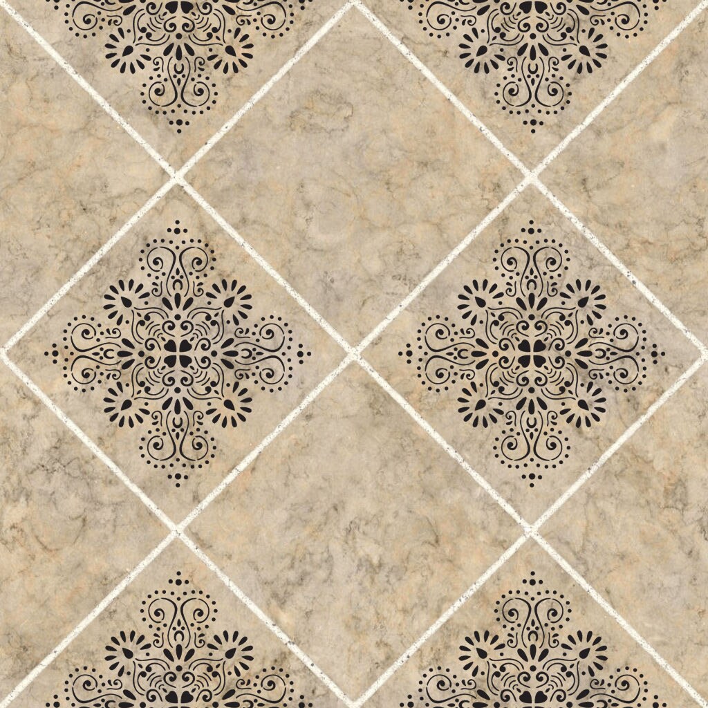 Square Pattern Stencil Reusable DIY Craft Mylar Stencil | Etsy